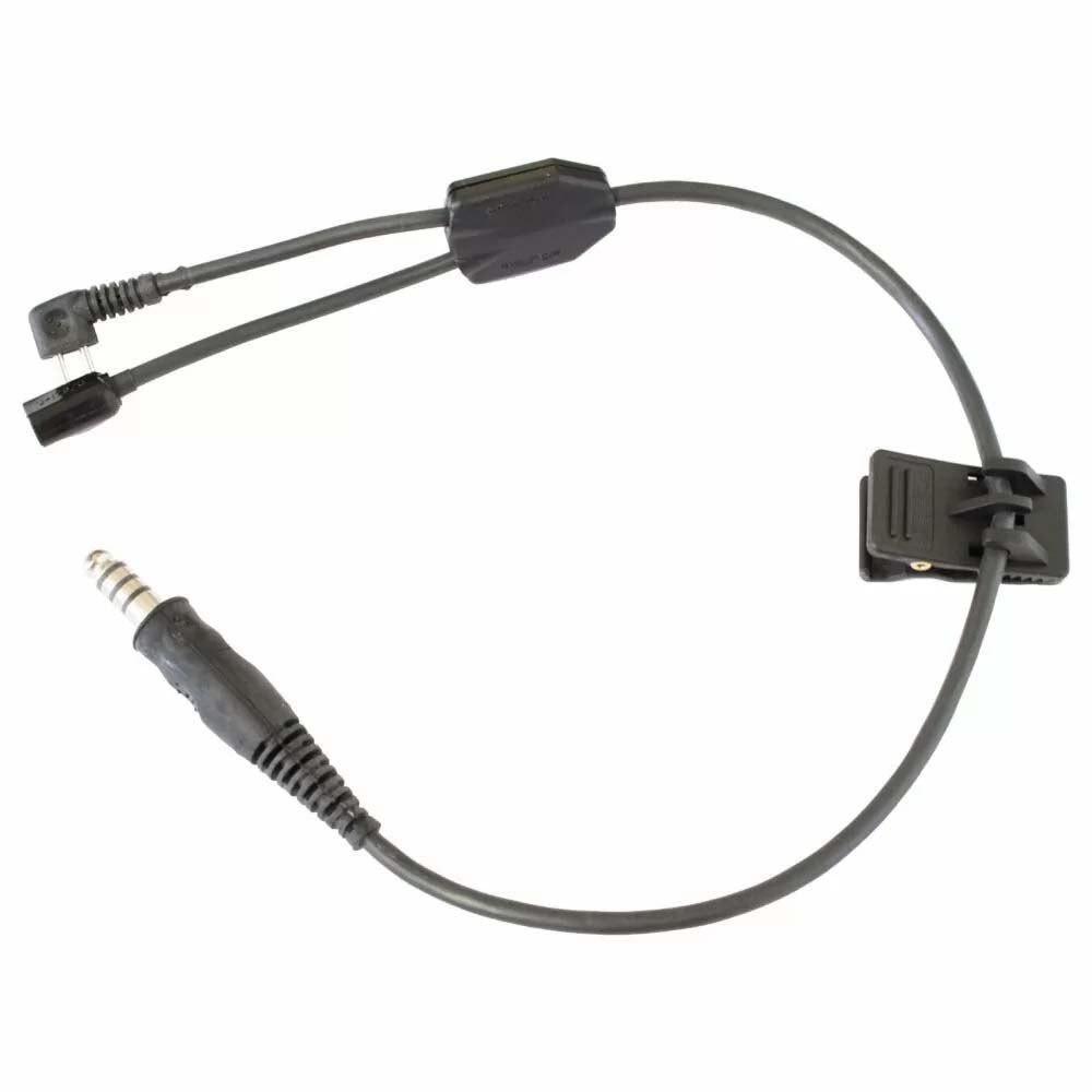 Y-Cable Boom Harness Assembly for Peltor Comtac – TheMercenaryCompany.com